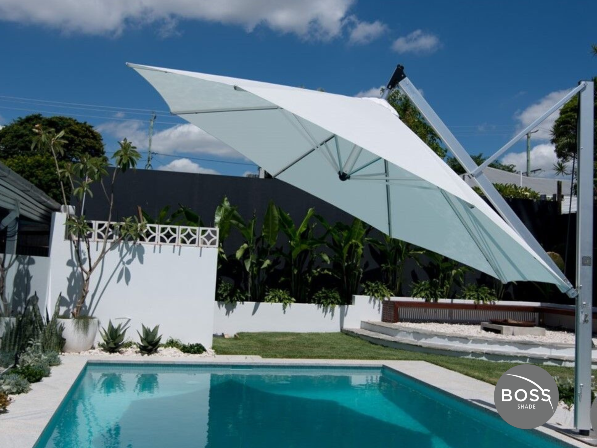 Outdoor Pool Umbrella: Why Anodized Aluminium Frame and Stainless Steel ...